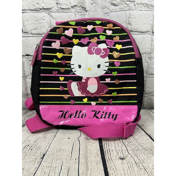 Hello Kitty | Accessories | Hello Kitty Mini Toddler Backpack Black ...